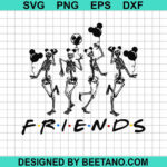 Halloween Skeleton Friends SVG, Happy Halloween SVG, Funny Skeleton SVG