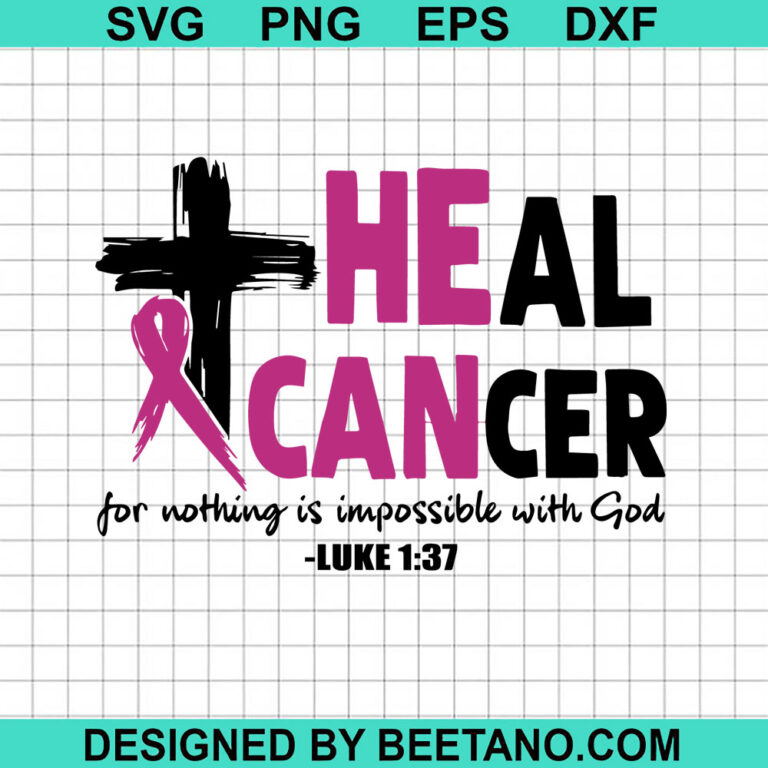 Heal breast cancer SVG, Faith breast cancer SVG, Breast cancer god ...