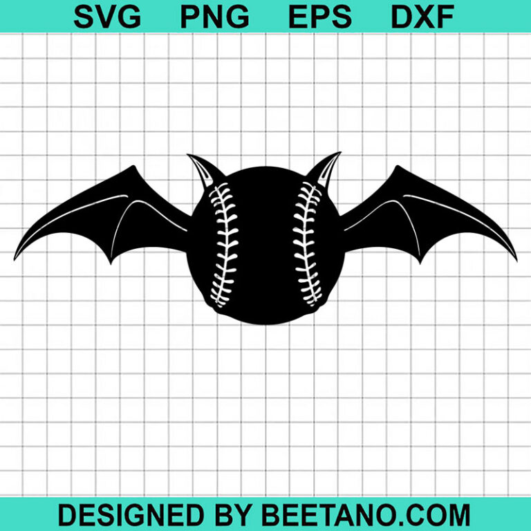 Halloween Softball Bat SVG, Vampire Baseball SVG, Halloween Baseball ...