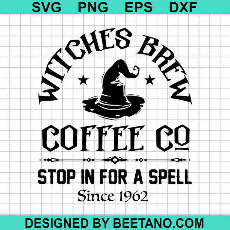 Witches Brew Coffee Co SVG, Halloween Brew SVG, Witches SVG