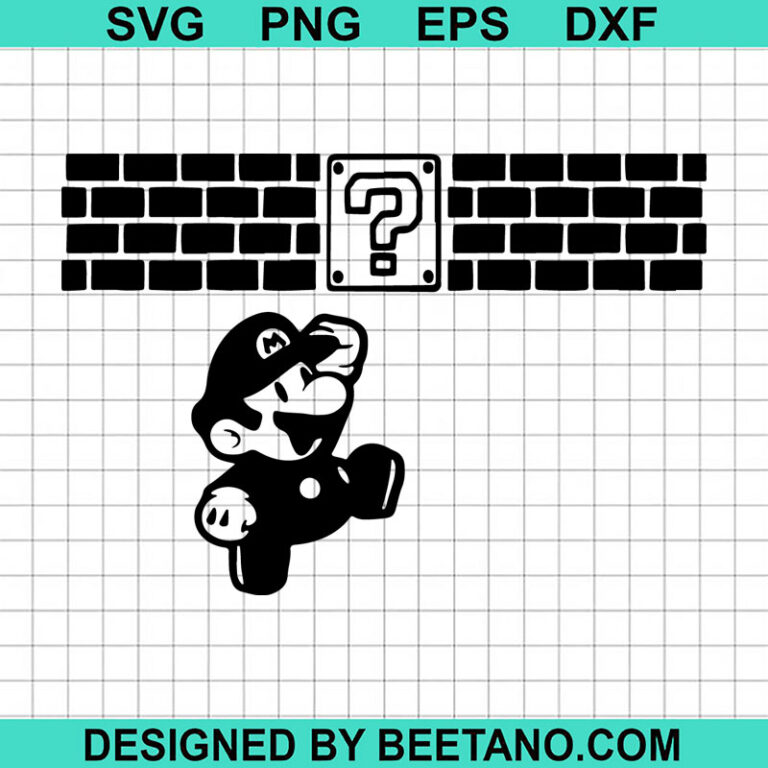 Super Mario Jumping SVG, Mario SVG, Game SVG