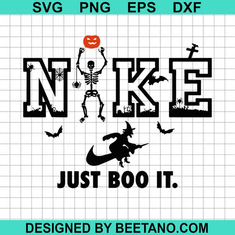 Halloween Witch Nike Logo SVG, Ghost With Nike Logo SVG, Halloween ...