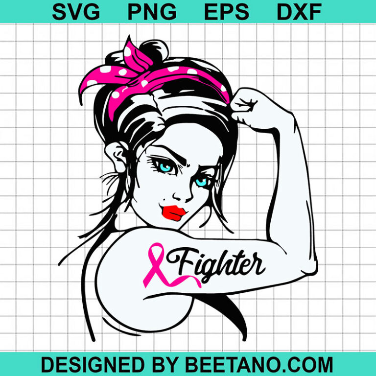 Rosie The Riveter Breast Cancer SVG, Rosie The Riveter Fighter SVG ...