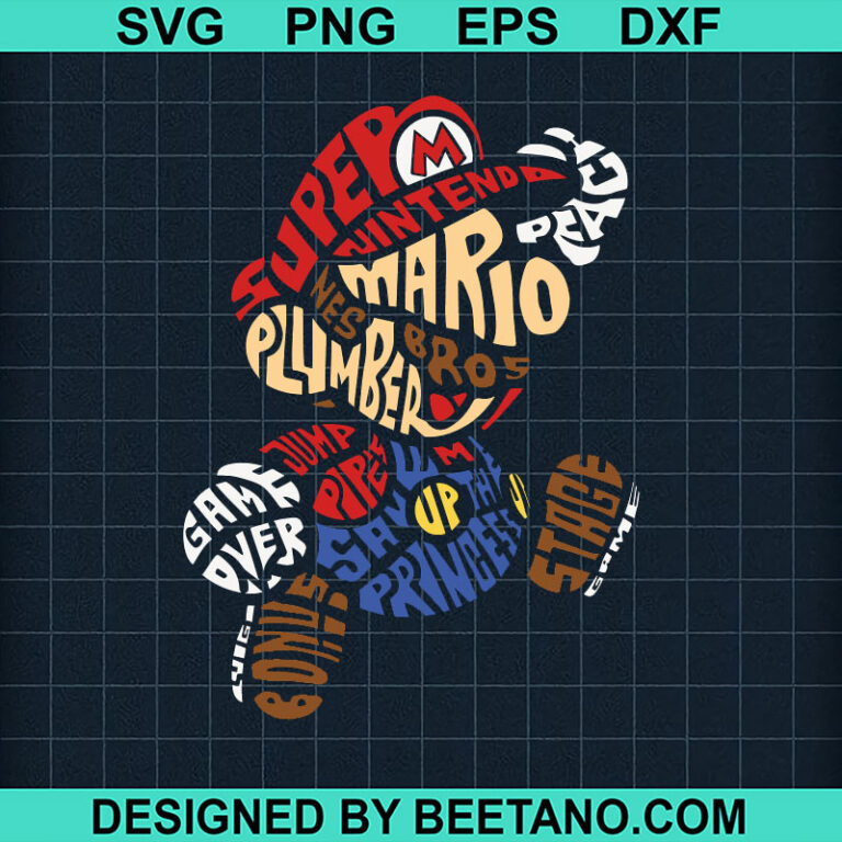 Super Mario Bros SVG, Mario Bros SVG, Super Mario Game SVG