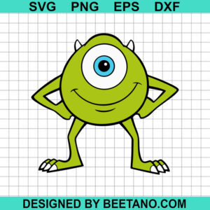 Mike Wazowski SVG, Monsters Inc SVG, Mike SVG, Disney Mike SVG