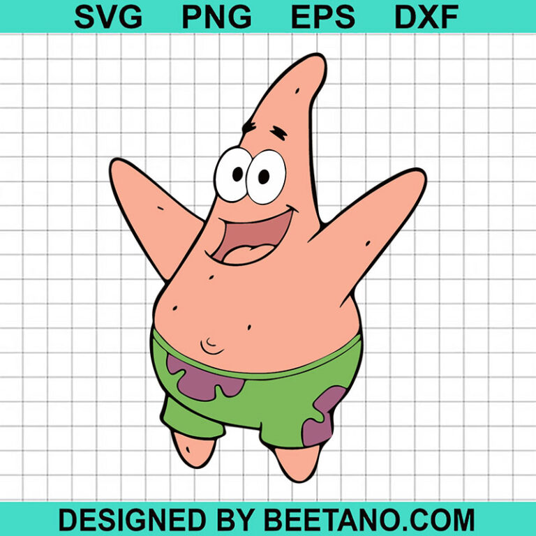 Patrick Star SVG, Spongebob Patrick Star SVG, Spongebob Character SVG