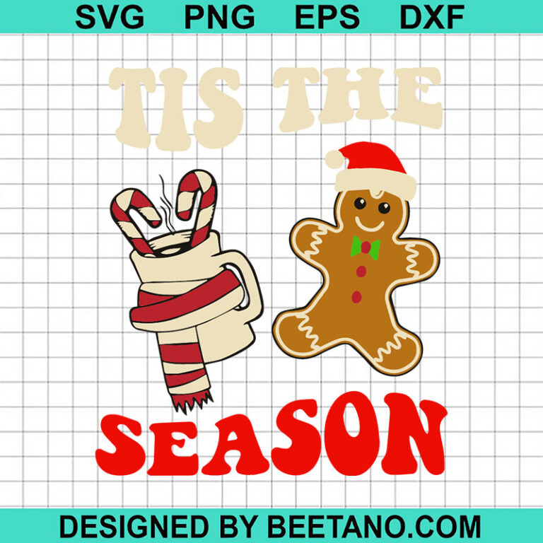 Tis The Season SVG, Santa Ice Cream SVG, Christmas Season SVG