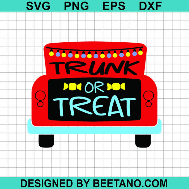 Trunk or treat SVG, Truck or treat halloween SVG, Truck halloween SVG