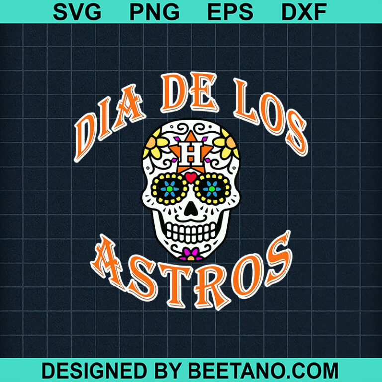 Dia De Los Astros SVG, Astros Skull SVG, Sugar Skull SVG