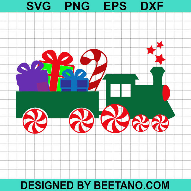 Christmas Train SVG, Christmas Candy Cane SVG, Funny Christmas SVG