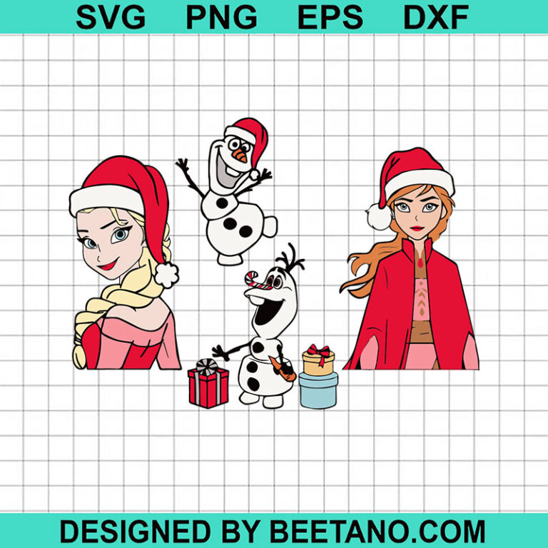 Christmas Frozen SVG, Christmas Elsa SVG, Disney Christmas SVG