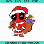 Deadpool Santa Christmas SVG, Deadpool Christmas SVG, Funny Santa SVG