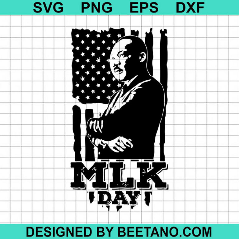MLK Day USA Flag SVG, Martin Luther King Jr. SVG, I Have A Dream SVG ...