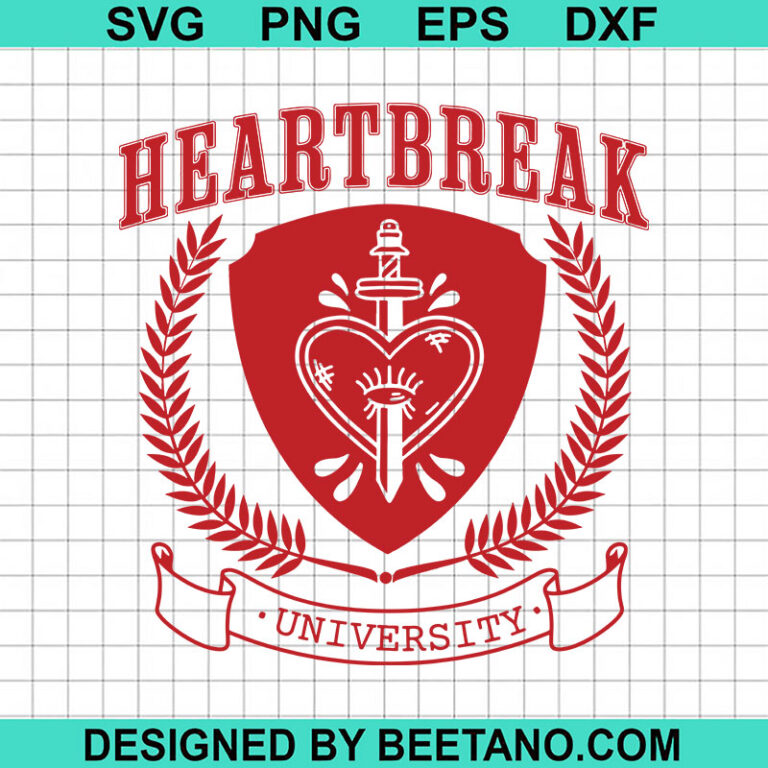 Heartbreak University SVG, Valentine Heartbreak SVG, Happy Valentine ...