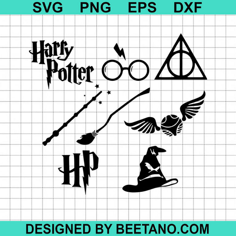 Harry Potter Bundle SVG, Harry Potter SVG, Hogwarts SVG