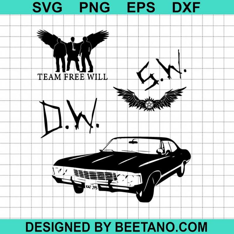 Supernatural Bundle SVG, Winchester SVG, Team Free Will SVG ...