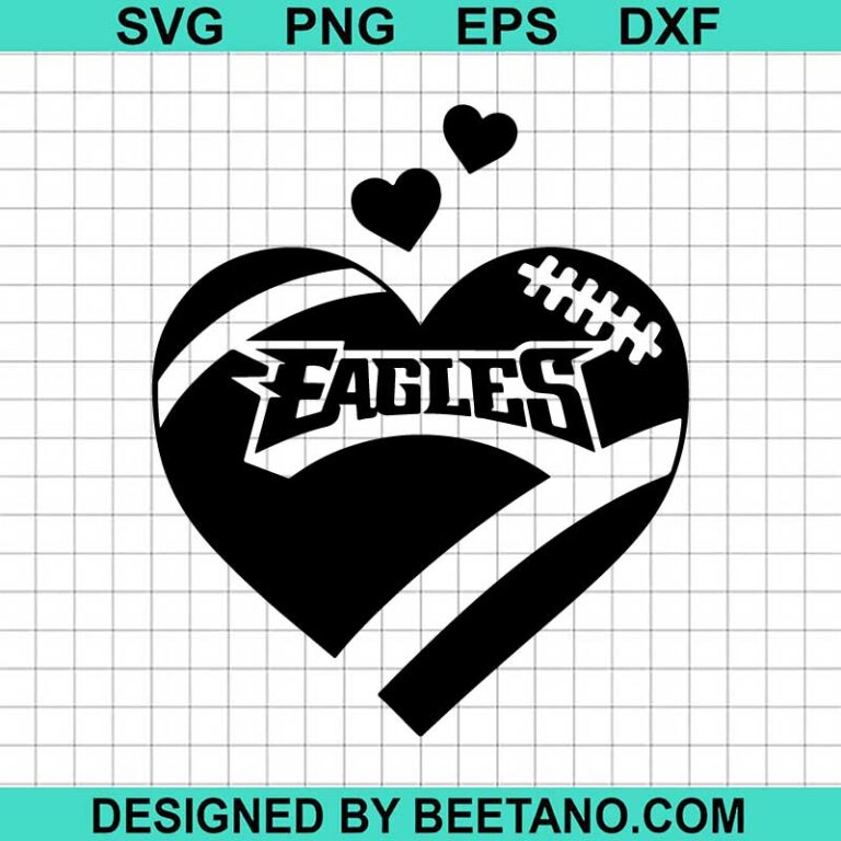 Eagles heart logo SVG, Philadelphia Eagles SVG, Philadelphia Eagles ...