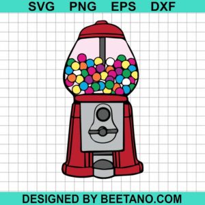 Gumball Machine SVG, Gumball SVG, Bubble Gum Machine SVG