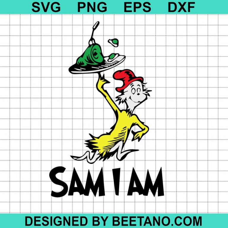 Sam i am SVG, Dr Seuss Green eggs and ham SVG, Cat in the Hat SVG, Dr ...