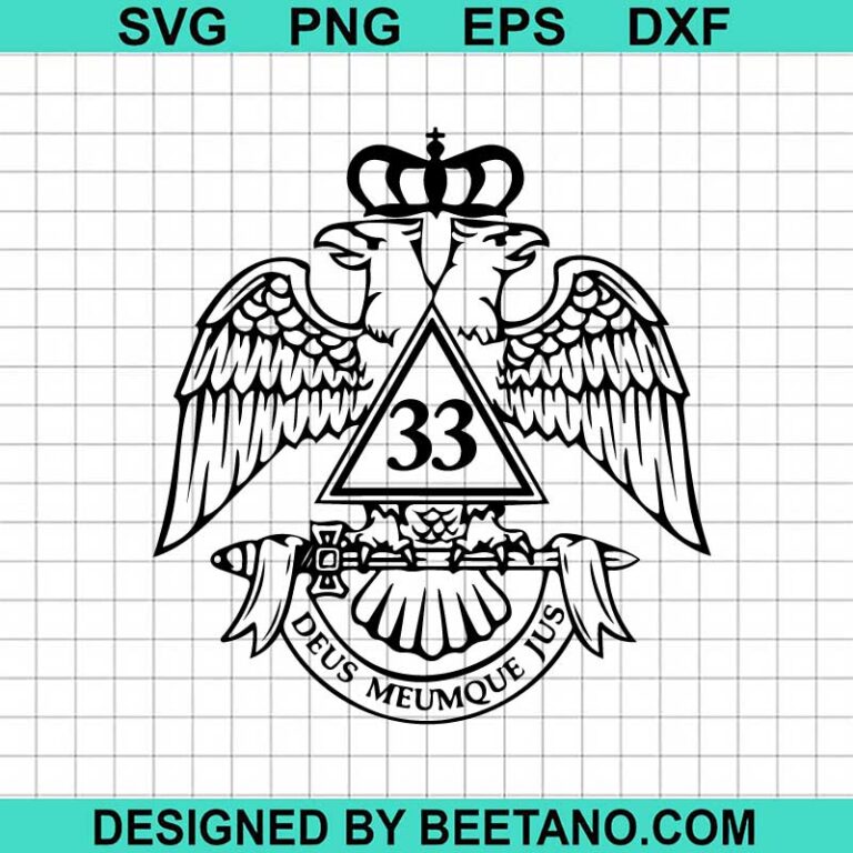 Freemasonry Mason 33th SVG, Masonic Square And Compass SVG, Scottish ...