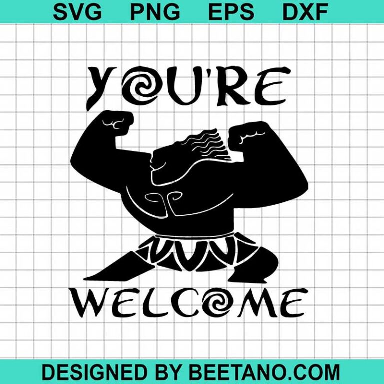 Maui You're Welcome SVG, Moana Maui SVG, Disney SVG