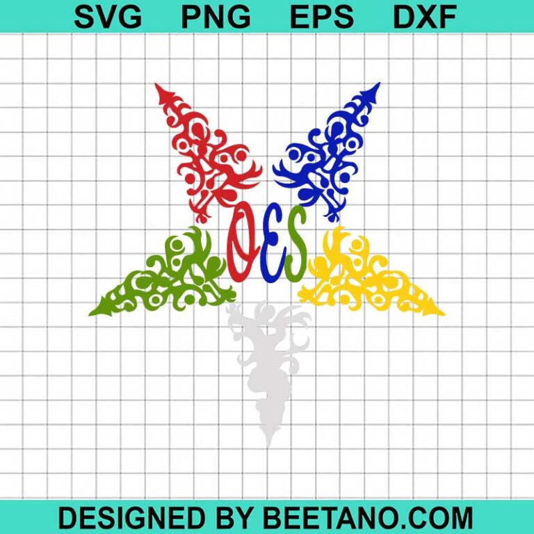 Order Of Eastern Star Logo SVG, Oes SVG, Oes Symbol SVG, Eastern Star ...
