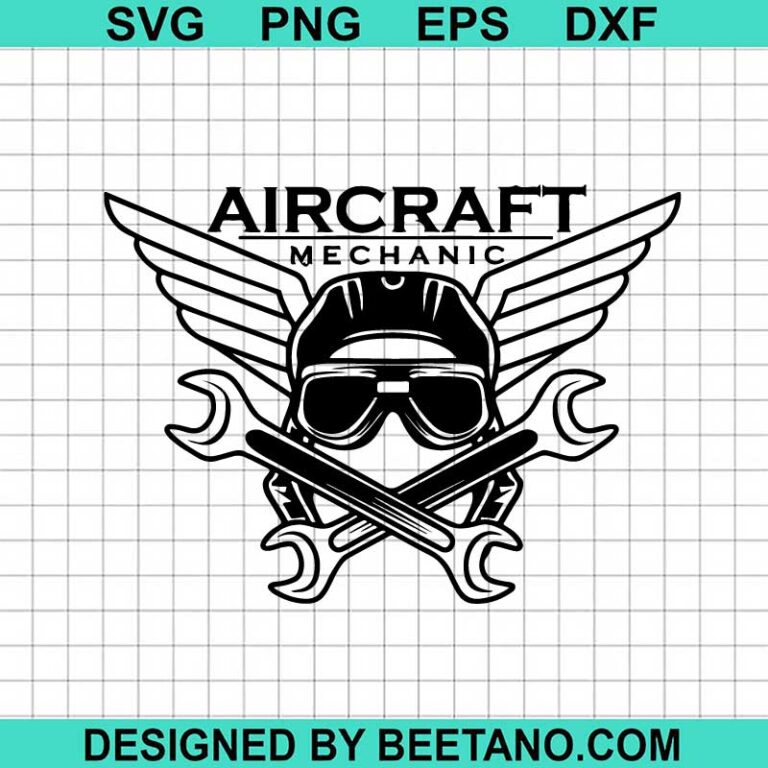 Aircraft Mechanic SVG, Mechanic SVG, Airplane SVG