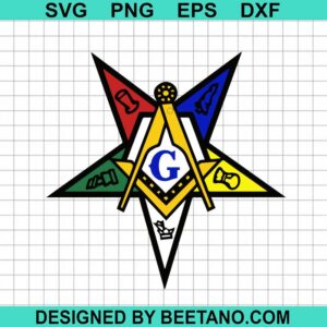 OES Mason Svg, Order of the eastern star Svg, Masonic SVG, Oes Logo Svg