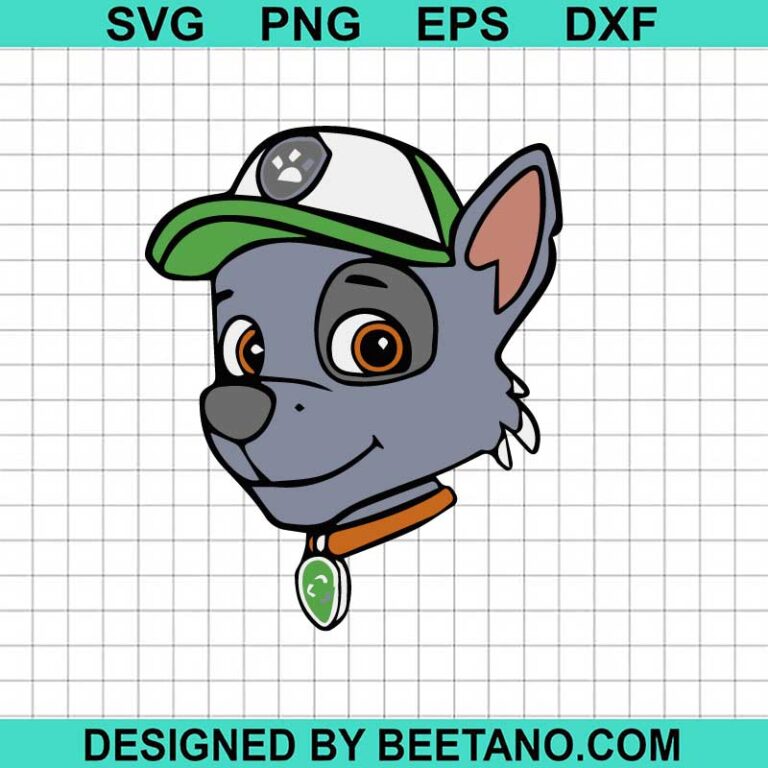 Paw Patrol Rocky Face Svg, Rocky Dog Svg, Paw Patrol Svg, Cartoon ...
