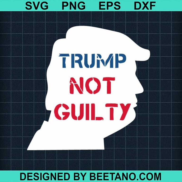 Trump Not Guilty Svg, Donald Trump Svg, Trump Mugshot Svg