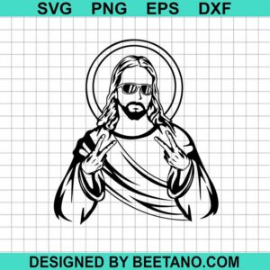 Funny Jesus Peace Sign Hand Svg, Christian Svg, Peace Sign Hand Svg ...