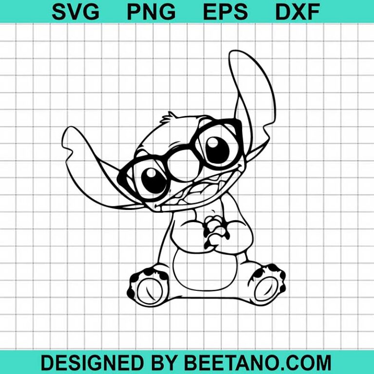Cute Lilo Stitch Svg, Stitch With Sunglasses Svg, Disney Stitch Svg