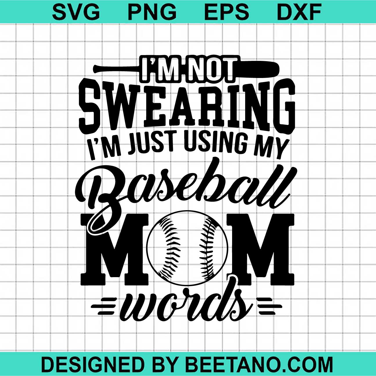 I'm Not Swearing I'm Just Using My Baseball Mom Words SVG, Baseball ... I'm Not Swearing I'm Just Using My Baseball Mom Words SVG, Baseball ...