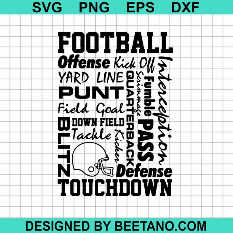 Football Touchdown Svg, Football Quotes Svg, Touchdown Svg