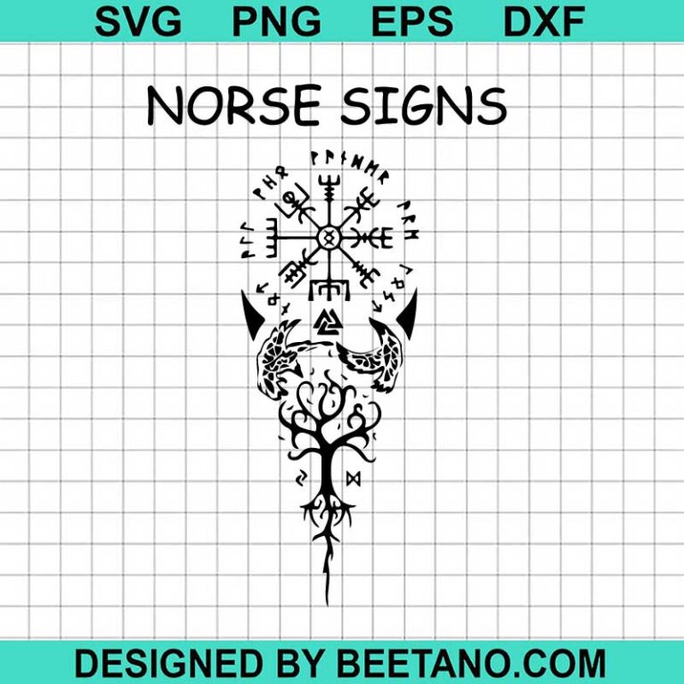 Norse Signs Viking SVG, Nordic Warrior SVG, Viking Symbol SVG, Viking ...
