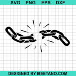 Breaking Chain SVG, Broken Chain SVG, Juneteenth SVG, Freedom SVG
