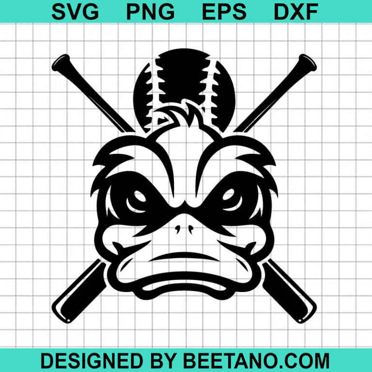 Duck Baseball SVG, Duck Sport Team SVG, Baseball Team SVG