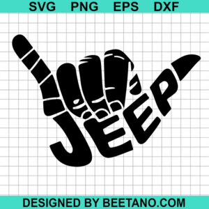Jeep Hang Loose SVG, Jeep Wave SVG, Jeep Hand SVG, Jeep Life SVG