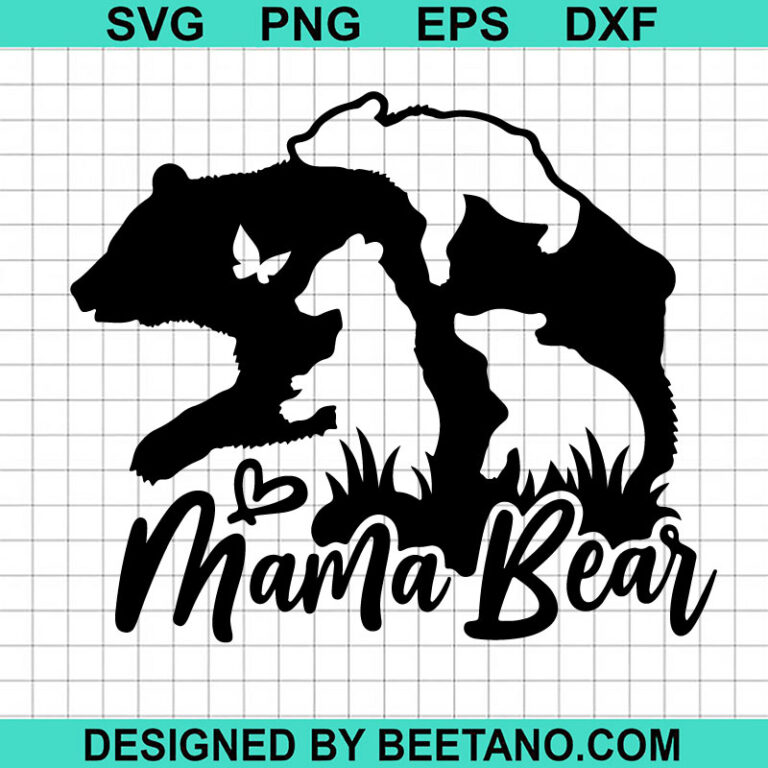 Mama And Baby Bear SVG, Bear Family SVG, Momlife SVG, Mother's Day SVG