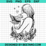 Baby In Loving Memory SVG, Mother Holding Angel Baby SVG, Baby Loss ...