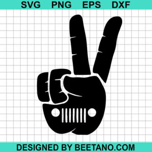 Jeep Hand Sign SVG, Jeep Life SVG, Jeep Wave SVG, Peace Hand Sign SVG
