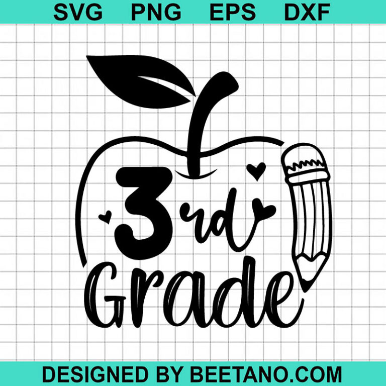3rd Grade Back To School SVG, Third Grade SVG, First Day Of School SVG