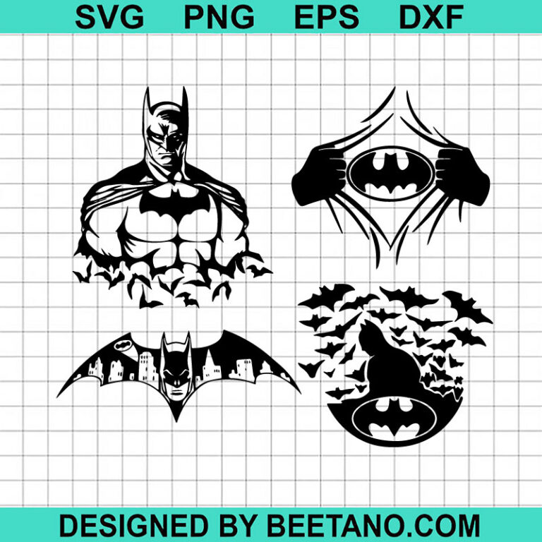 Batman Bundle SVG, Super Hero SVG, Marvel SVG, Batman Logo SVG