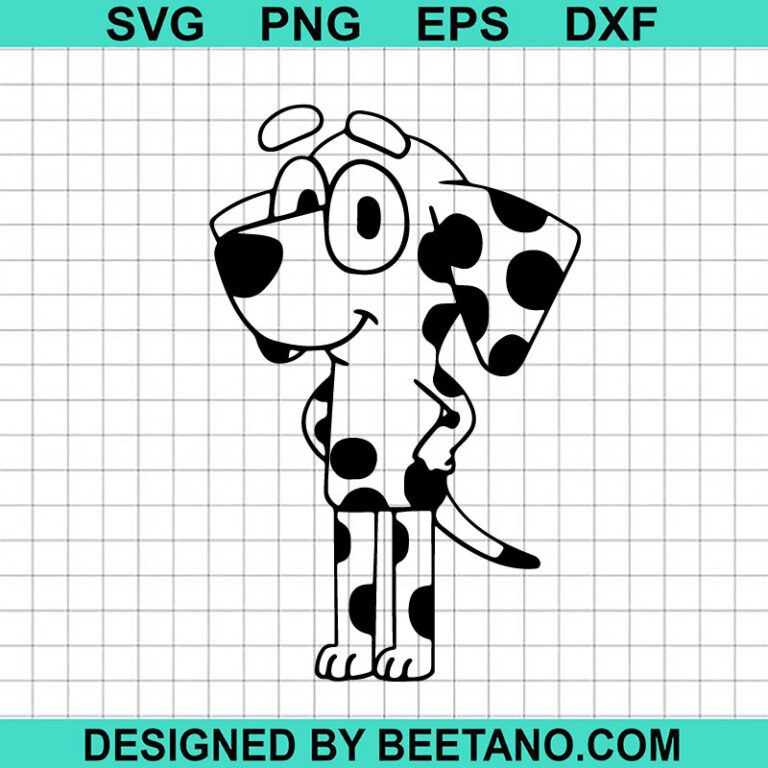 Bluey Chloe SVG, Bluey Dog SVG, Cartoon Dog SVG, Bluey Dog And Friends SVG