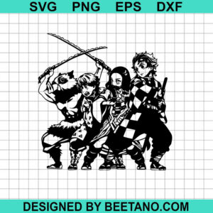 Demon Slayer Kimetsu no Yaiba SVG, Tanjiro SVG, Anime Friends SVG