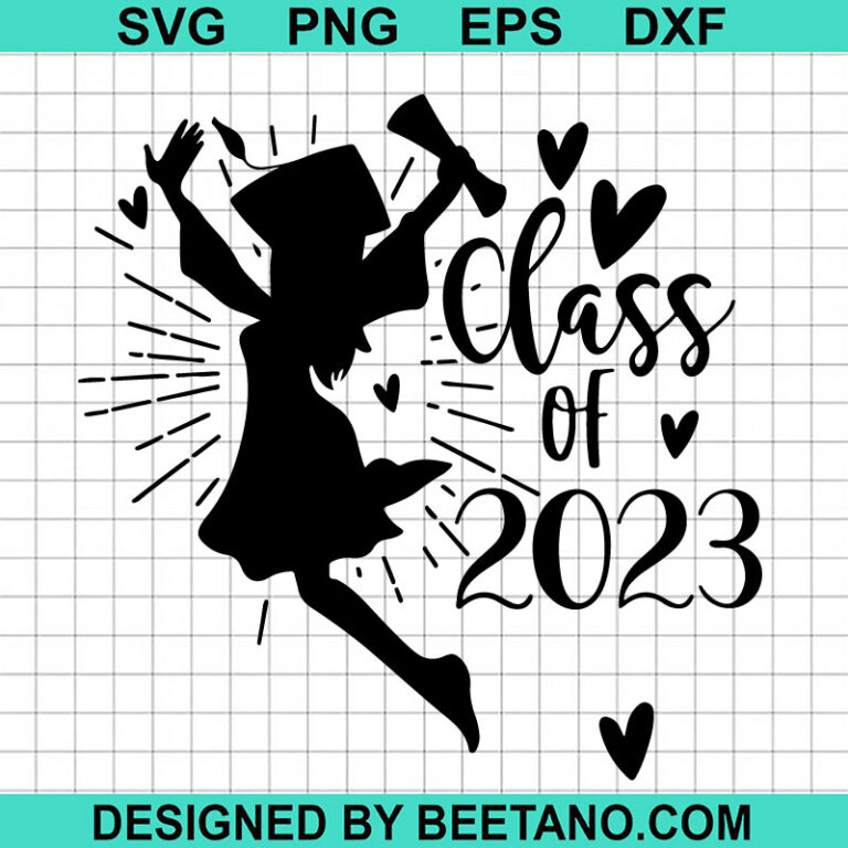 Girl Class Of 2023 SVG, Girl With Graduation Cap SVG, Senior SVG, Grap ...