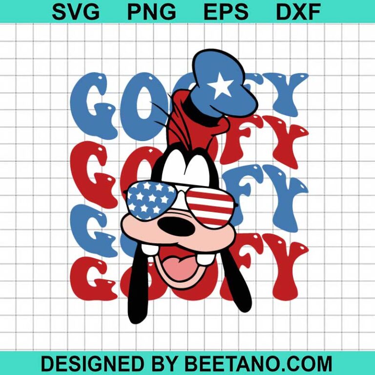 4th Of July Goofy SVG, USA American Flag Goofy SVG, Us Flag Disney ...