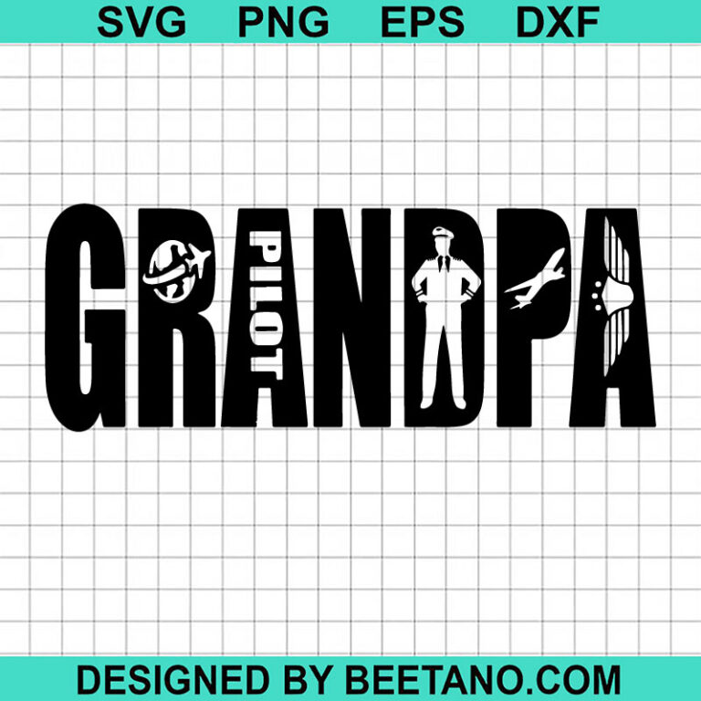 Pilot Grandpa SVG, Father's Day Pilot SVG, Dad Life SVG, Us Pilot SVG