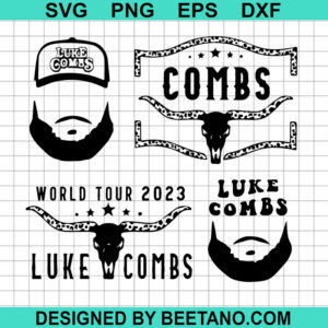 Luke Combs Skull SVG, Luke Combs Western Music SVG, Country Singer SVG