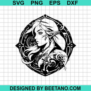 Elf Princess SVG, Zelda Shield SVG, Tears of the Kingdom SVG, Legend Of ...